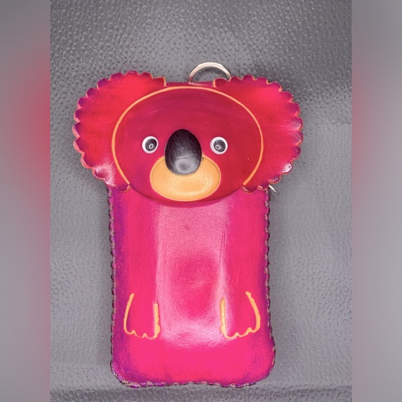 Handmade | Bags | New Handmade Pink Leather Koala Handbag | Poshmark